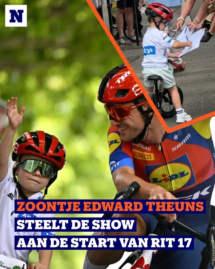Een Hartverwarmend Moment op het Startpodium: Scott, de Jonge Fan van Edward Theuns, Deelt ...